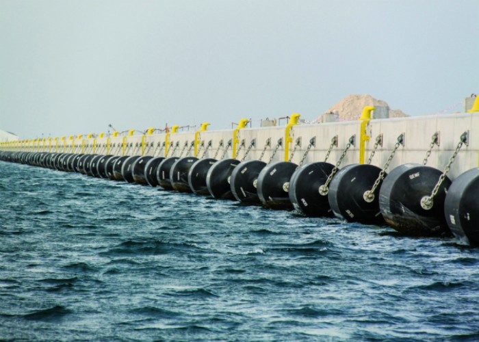 Red Color Solid Floating Dock Fender with Polyurethane Foam Filled from ...