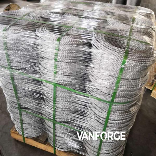 Quality 7x19 Construction Stainless Steel Wire Rope Pressure Resistance Extremely for sale