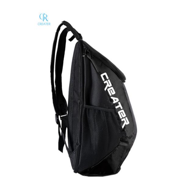 Quality Black Badminton Racket Bag Backpack Jacquard Polyester Lightweight for sale