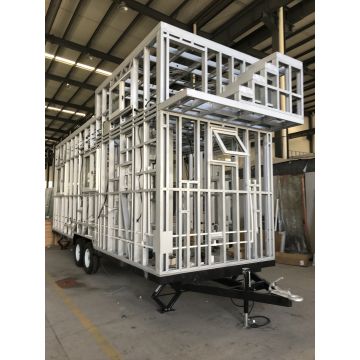 Quality Light Steel Frame Prefab Tiny House On Wheels With Small Terrace For Sale And for sale