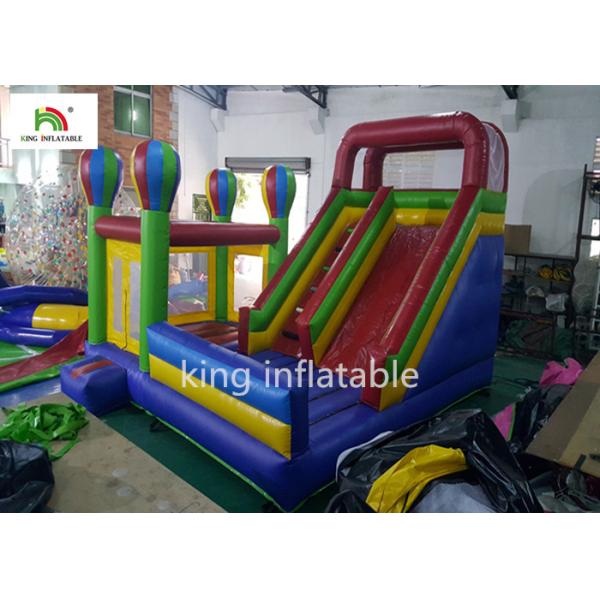 Quality OEM Backyard Inflatable Jumping Castle With Dry Slide Logo Printed for sale