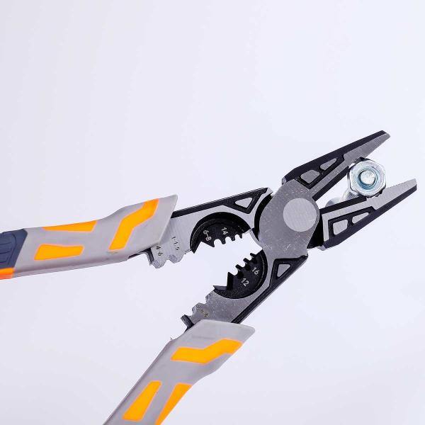 Quality 319.7g TPR Handle Combination Pliers 3mm Wire Rope Crimping Tool for sale