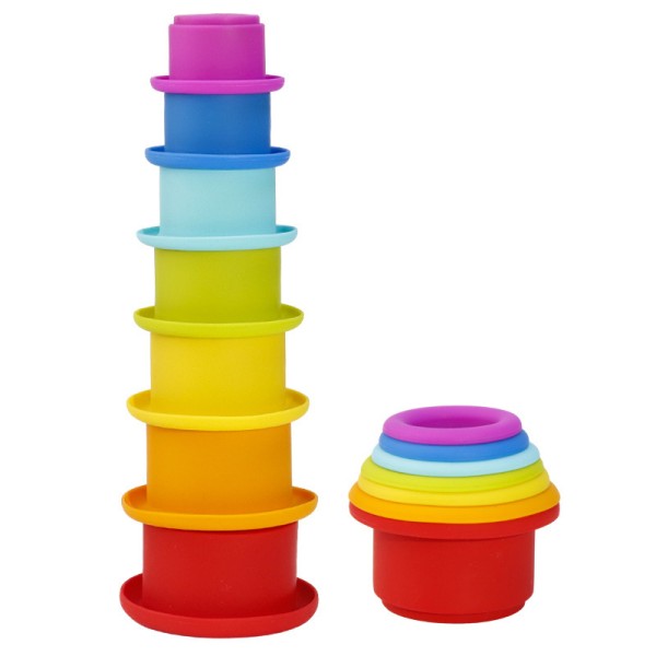 Quality OEM/ODM Food Grade Silicone Stacking Cups - Baby Early Educational Intelligence Building Toy for Wholesale for sale