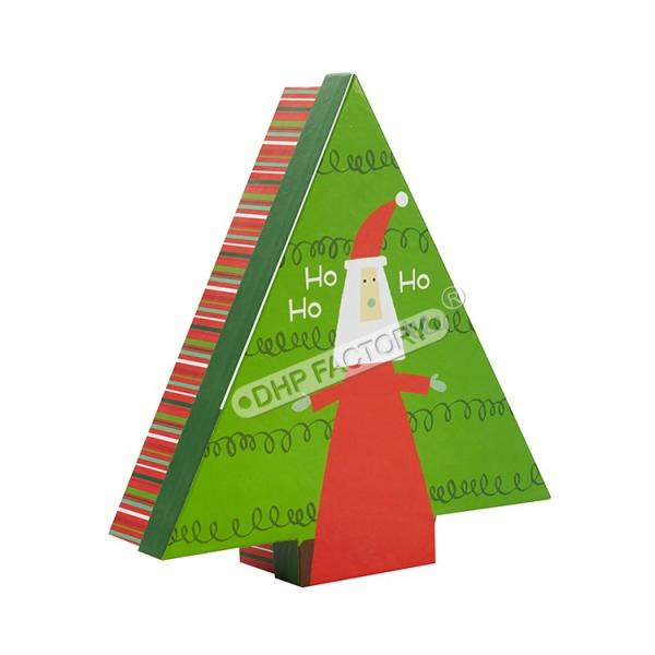 Quality Luxury Printing Christmas Tree Style Paper Box Designed For Gift Products for sale