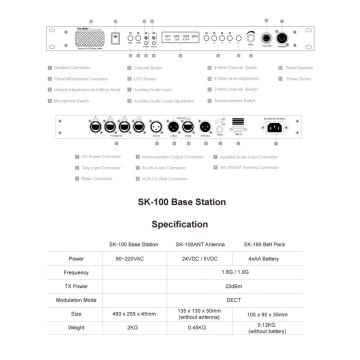 Quality Wireless Studio Intercom 100 16 Users Duplex For Professional Event Audio Video for sale
