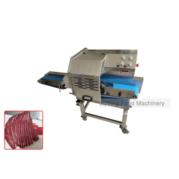 Quality 500KG/H Output Industrial Meat Slicer Conveyor Type Meat Slicing Machine for sale