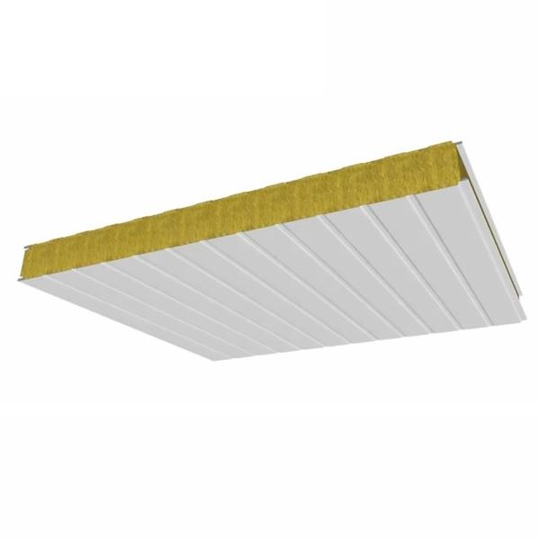 Quality Fireproof and Soundproof Structural Rock Wool Sandwich Wall Panel for Modern for sale