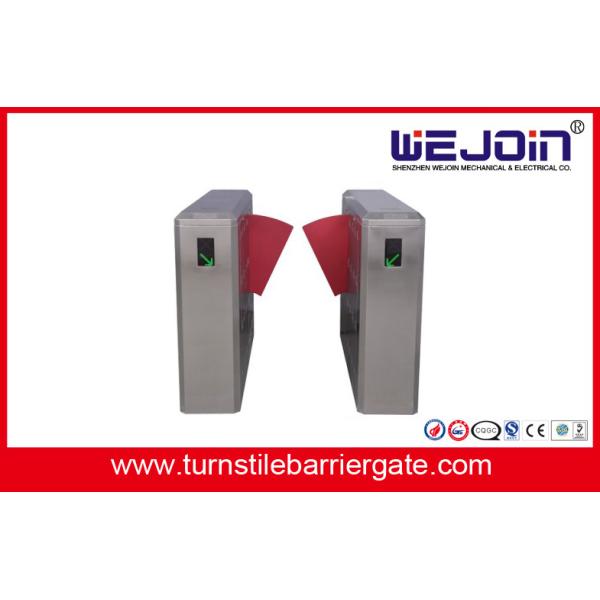Quality Alarm High Speed Retractable Flap Barrier Auto Detection Flap Gate for sale