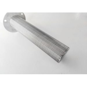 Quality Cylindrical 0.1mm Slot Pre Filter Cartridge With 8mm Flange for sale
