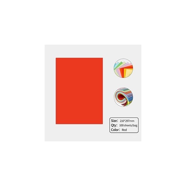Quality Red Colored Printer Paper 70GSM 80GSM Colored Paper For Printing for sale