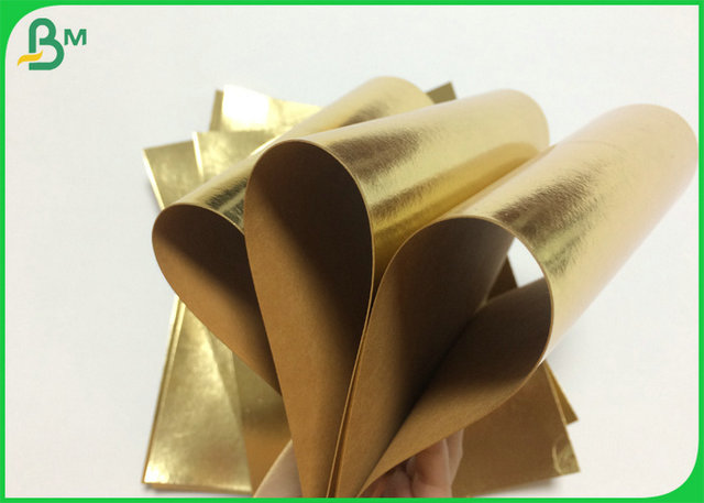 Painting 1 side Golden Color Water Resistant Washable Fabric 0.55mm For Wallets 