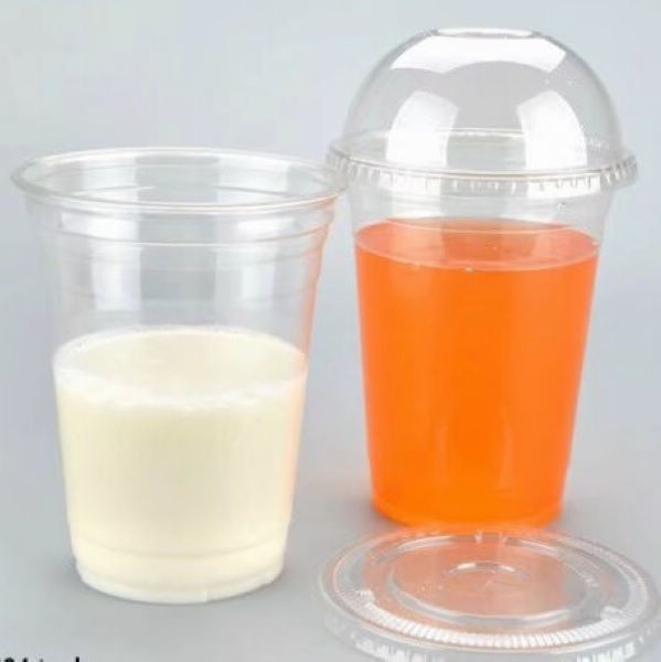 Quality 16oz PP PET Disposable Smoothie Cups Biodegradable Drinking Cups With Lids And for sale