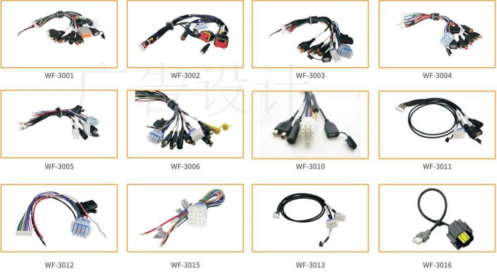 Professional Cable Assembly 4 Core Cable Vehicle Hsd Cable Rear View Backup Lvds Camera Cable