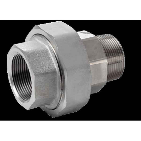 Quality Stainless Steel Conical Seal Male and Female BSP Thread Unions for sale