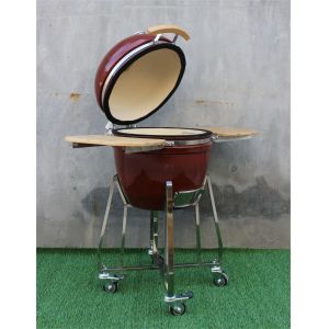 Quality 18 Inch Ceramic Barbecue Tropical Red Color 48cm Stainless Steel for sale