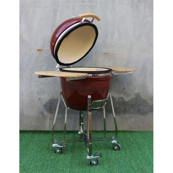 Quality 18 Inch Ceramic Barbecue Tropical Red Color 48cm Stainless Steel for sale