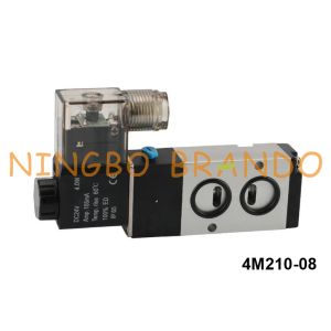Quality 4M210-08 Airtac Type Namur Solenoid Valve Pneumatic 5/2 Way 24V 220V for sale