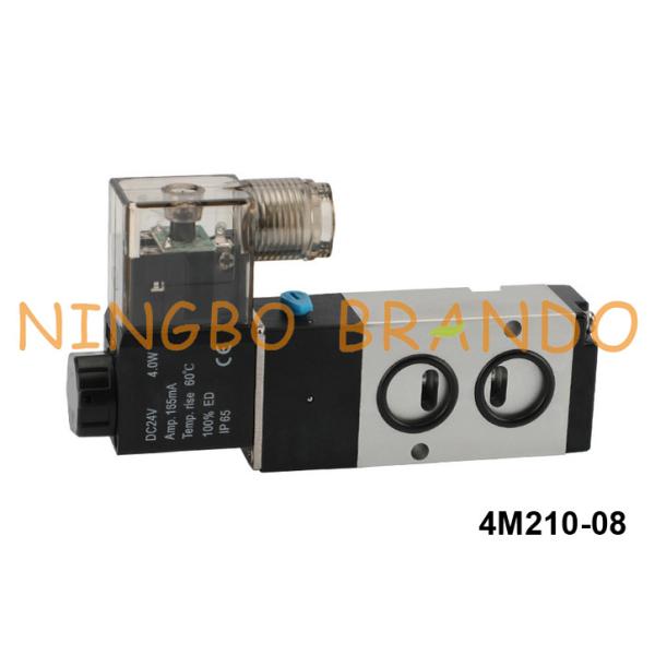 Quality 4M210-08 Airtac Type Namur Solenoid Valve Pneumatic 5/2 Way 24V 220V for sale