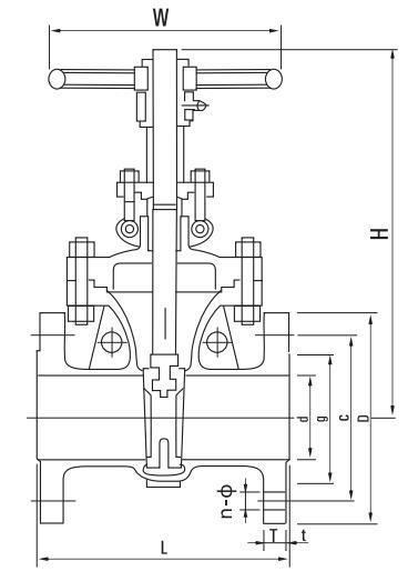 ANSI 150lb Stainless Steel Gate Valve