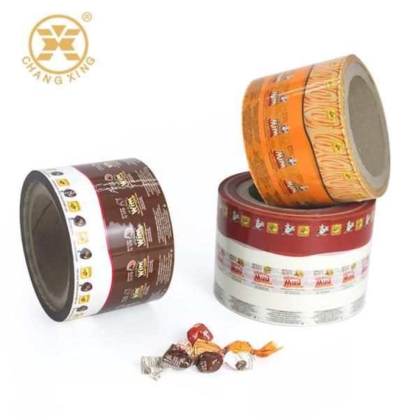 Quality Candies Chocolates Sweets PET Packaging Roll Film Twistable for sale