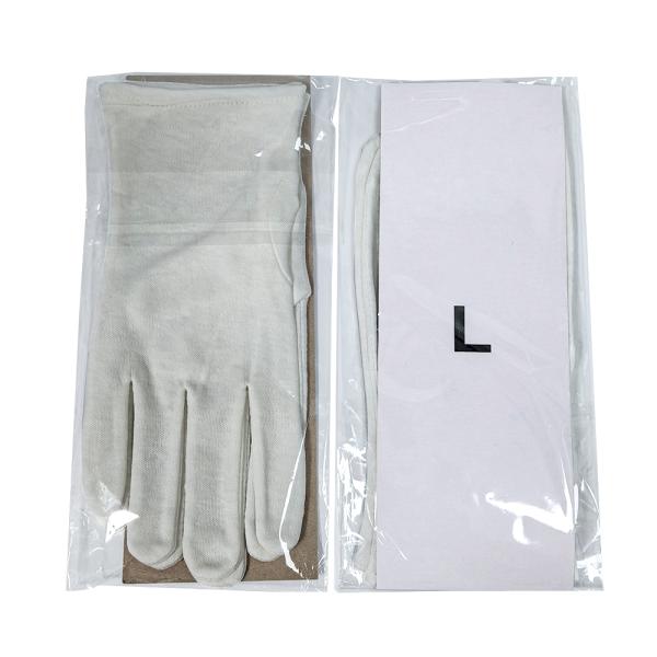 Quality 100% Cotton White Work Gloves Sweat Absorbing Individually Wrapped for sale