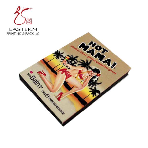 Quality Rigid Pantone Printing 350gsm Cardboard Eyeshadow Palette Packaging With Mirror for sale