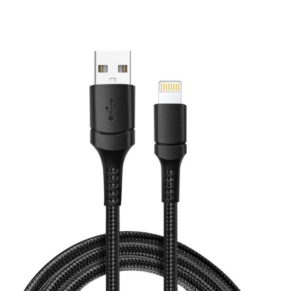 Quality 1m Lighting To Usb Cable Fast Charging Data Cable Nylon Braided for sale