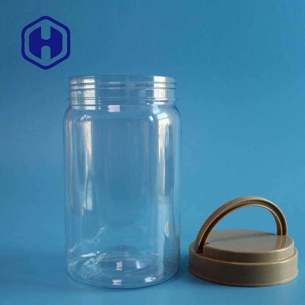 Quality FSSC 850ml Cylinder Leak Proof Plastic Jar With Lid Handle for sale