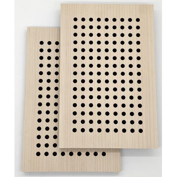 Quality OEM Veneer Perforated Acoustic Panel Ceiling Tile Sound Absorber for sale