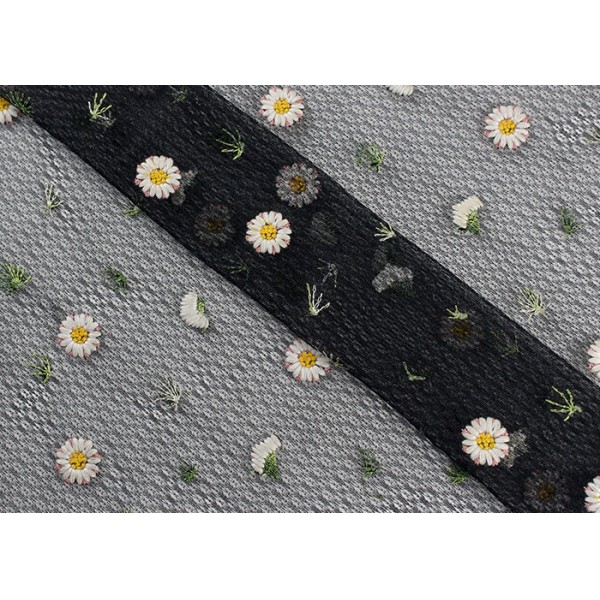 Quality Daisy Multi Colored Lace Fabric For Flower Mesh Dress for sale