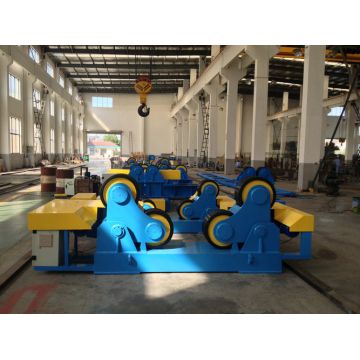 Quality 40T Self-aligned Welding Rotator With Polyurethane Roller / PU Wheel for sale