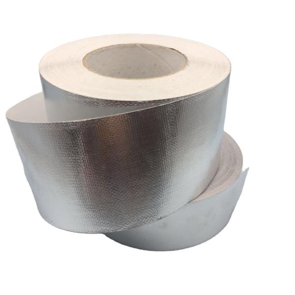 Quality Fireproof HVAC Thermal Insulation Aluminium Tape Heat Resistant Fiberglass Cloth for sale