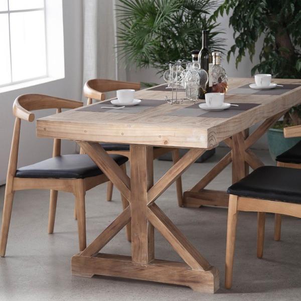 Quality Solid Wood Customized Vintage Neoclassical Wooden Dining Table for Dining and for sale