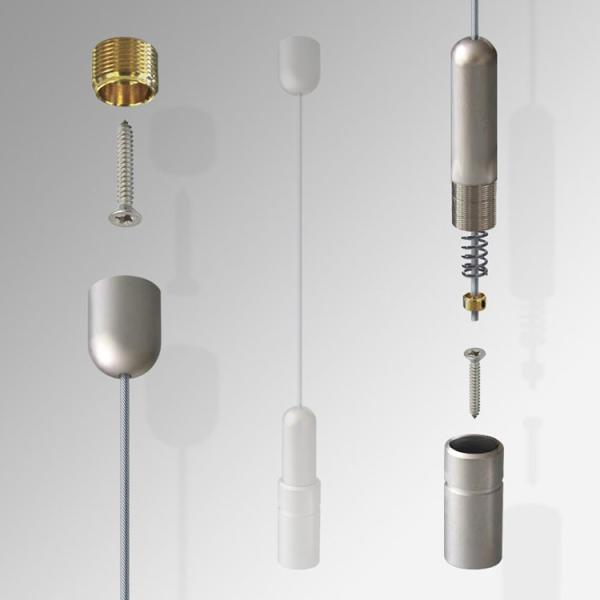 Quality Picture Hanging System Tensioned Cable Display Suspension Kit Ceiling To Floor for sale