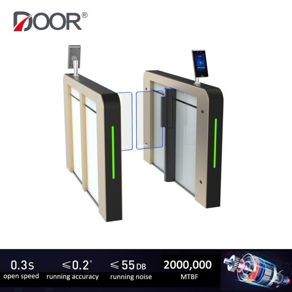 Quality 0.3S Open Alluminum Alloy Face Recognization Speed Gate Turnstile for sale