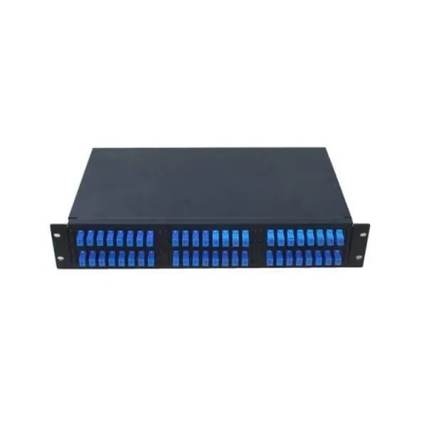 Quality Rack Mount Fiber Optic Patch Panel 48 Core Fiber Optic Termination Box With SC Simplex for sale