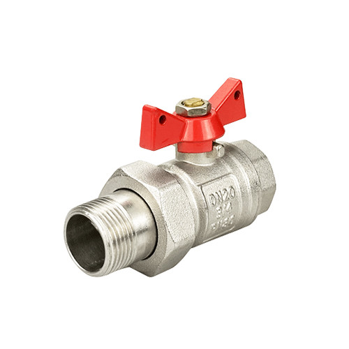 Quality ODM 1/2 Inch Brass Gas Ball Valve Customized With Red Handle for sale
