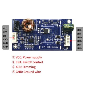 Quality CA-255 LED Backlight Driver Board PWM Pulse Width Adjustment 10.8-28v for sale