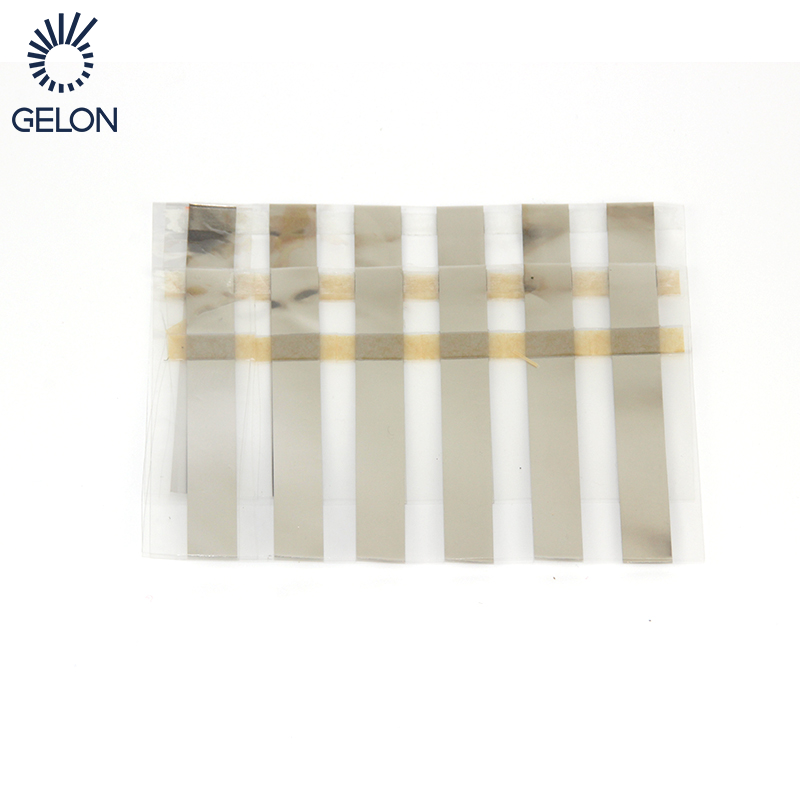 Gelon battery materials for pouch cell tabs