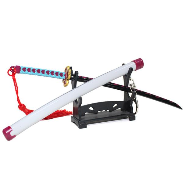 Quality Demon Slayer Kanroji Mitsuri 22CM Automatic Elasitc Moving Sword for sale
