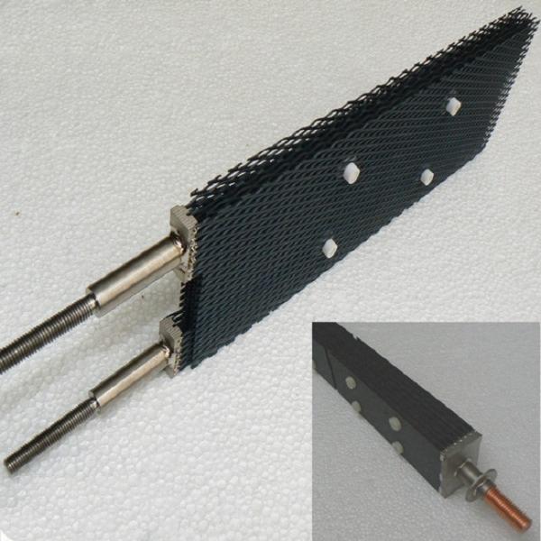 Quality Titanium Gr2 Electrode Plate 4um To 6um For Chlor Alkali Chloride Industry Anode for sale