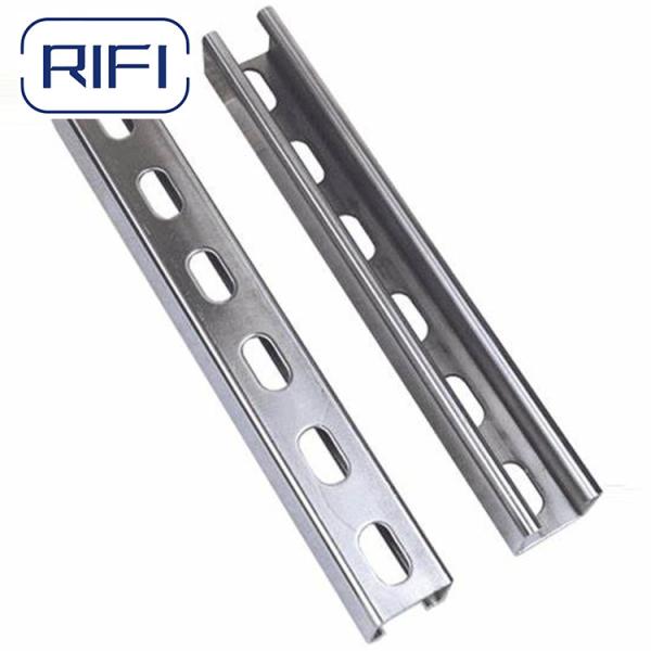 Quality 20ft Length Strut Channel And Fittings with Thickness 0.8mm-3mm for Wall Mount for sale