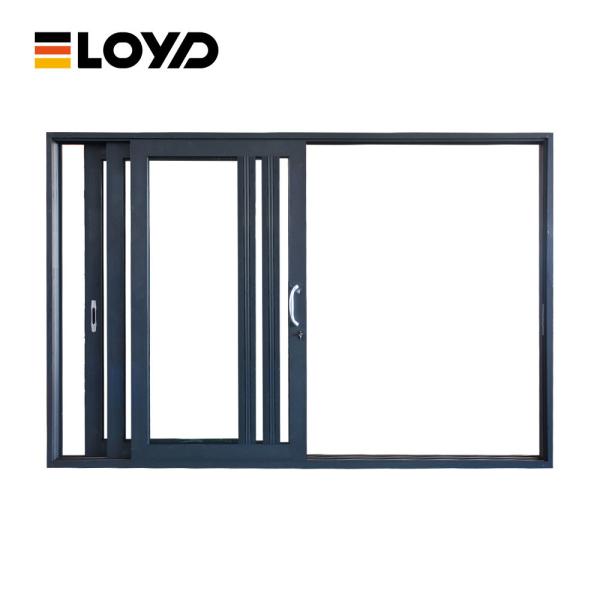 Quality Waterproof Exterior Powder Coated Sliding Door Double Tempered Glass Sliding Door for sale