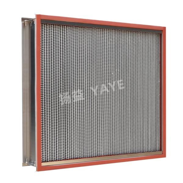 Quality 99.9% Efficiency High Temperature HEPA Filter Up To 200°C Customizable for sale