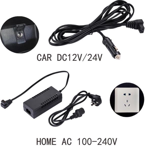 Quality 40L Solar Powered Replaceable Battery Built-In Portable Car Refrigerator for sale