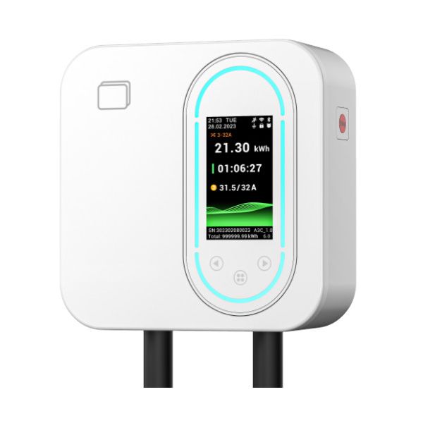 Quality 22kW three-phase fast charging Smart Home Wallbox CE certified Wall Mounted EV Charger IP65 Waterproof Support RFID/WiFi/Bluetooth Connection Available in White and Black for sale