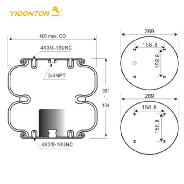 Quality FD530-35545 Industrial Air Spring for sale