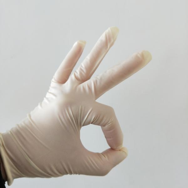 Quality Textured Latex Medical Examination Disposable Hand Gloves for sale