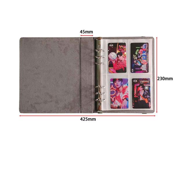 Quality Bandage Card Holder Album Book Dustproof Wind Gradient Pu Cover for sale