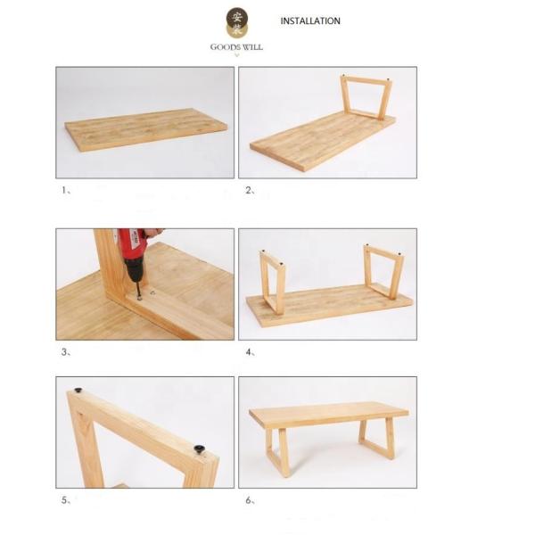 Quality Office Building Nordic Art Assurance Customized Solid Wood Dining Table for for sale